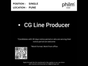 CG Line Producer required at PhilmCGI - Pune, Maharashtra