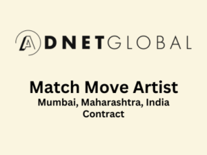Match Move Artist required at Adnet Global - Maya, 3DsMax