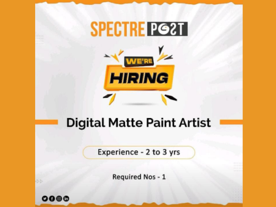 Multiple job openings at Spectre Post - Matchmove, DMP Artist
