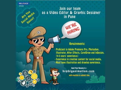 Reliance Digital is hiring Video Editor & Graphic Designer