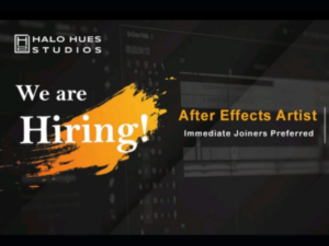 After Effects Artist required at HaloHues Studios - Element 3D
