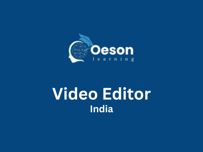 Video Editor required at Oeson Learning - Premiere Pro, Final Cut