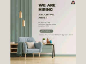 Work From Home job for 3D Lighting Artist at Vertical 3D Tech