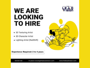 Multiple job openings at The Lead Vision - Texturing, Lighting