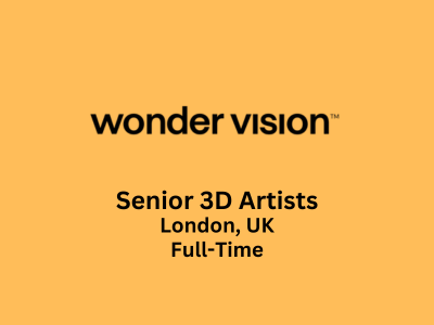 Wonder Vision is looking for talented Senior 3D Artists - Houdini