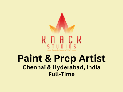 Paint & Prep Artist required at Knack Studios - Chennai, Hyderabad