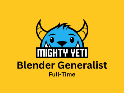 Blender Generalist required at Mighty Yeti Studios - Blender