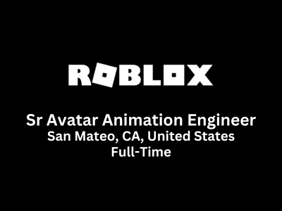 Senior Avatar Animation Engineer required at Roblox - C++