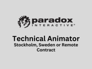 Technical Animator required at Paradox Development Studio -Maya