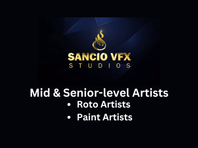 Sancio VFX Studios is hiring Mid & Senior-level Artists - Roto Paint