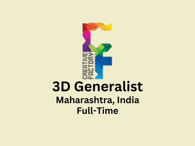 3D Generalist required at Creative Factory - Blender, Maya, V-Ray