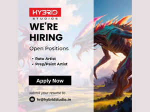 Multiple positions are open at Hybrid Studios - Prep/Paint, Roto