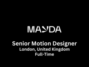 Senior Motion Designer required at The Mayda Creative Co.