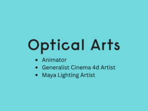 Freelance job openings for professionals at Optical Arts - Maya, c4d