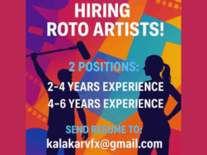 Roto Artists required at Kalakar VFX Studios - Mumbai