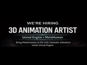 Unreal Engine MetaHuman Animation Artist Job at SkyGlitz