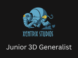 job opening of Junior 3D Generalist at Xentrix Studio, Bangalore